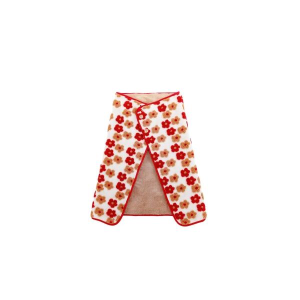 WillerS ゴリラのハグ ブランケット ひざ掛け 膝掛け 厚手 極厚 冬用 ボアフリース 2枚合わせ 花柄 小さめ かわいい レディース ボタン付き Blanket 80*110cm(レッド)商品コード：55080863050型番：WL...