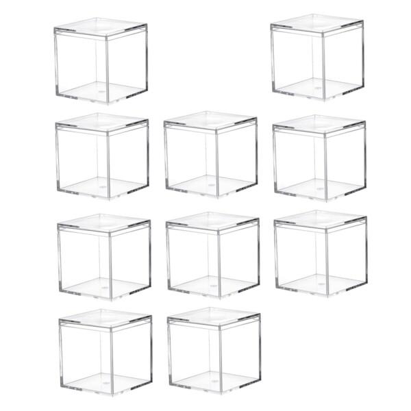 SEWACC 透明アクリルキャンディーボックス 1.77インチ正方形 10個セット 小物収納 ジュエリーケース 包装 パーティー用商品コード：55080863284型番：I846NN0466150315L8KMBJAMサイズ：4.5x4.5...