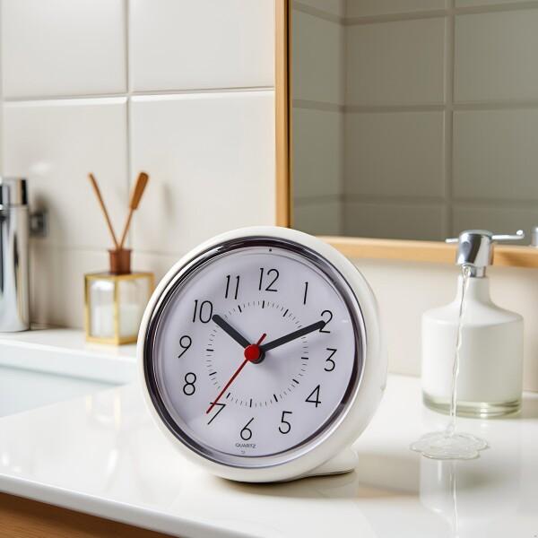 MSTAR HOME お風呂 時計 防水 静音 吸盤付き101×101×55mm （白）商品コード：55080863499型番：JP023カラー：ホワイト【簡単に見】この風呂 時計 は文字盤が大きい(90mm)ので時間が読みやすいです。【静...