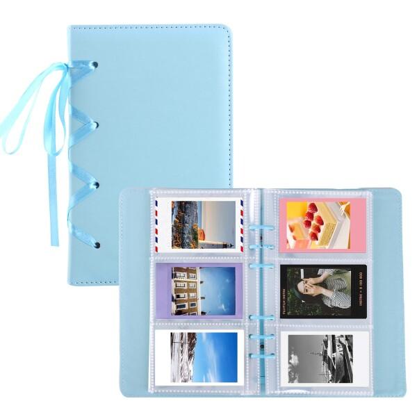 150 枚収納PU レザー A6 バインダー フォトアルバム 互換性富士フイルムInstax Mini 12 11 9 40 90 8 7 Evo LiPlay Linkインスタントカメラ Kpop フォトカード ホルダー (ティール)商品...