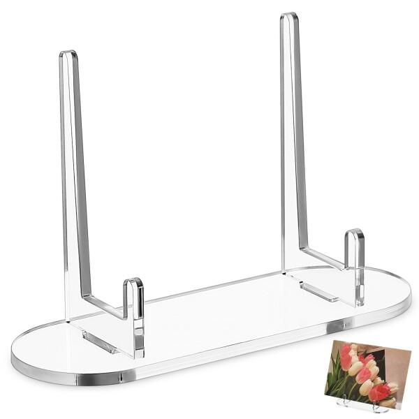 OUNONA アクリルディスプレイスタンド 透明 卓上 小型 クリア ピクチャーホルダー 写真立て コレクション カード収納 ラック イーゼル 店舗 オフィス用商品コード：55080864338型番：FYN0133H11BDカラー：透明多用...