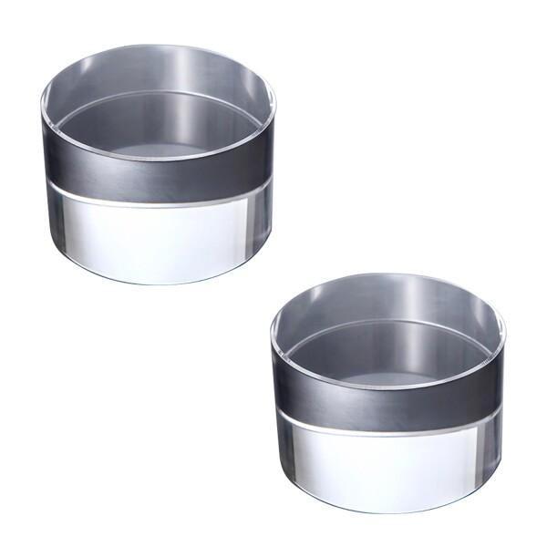 HAMILO アクリル 透明 円柱 2点セット ブロック 直径6cm ディスプレイ キューブ スタンド 展示 クリア 撮影小物 (6×4cm)商品コード：55080864339型番：SY-00163/SY-00270カラー：クリアインテリア...