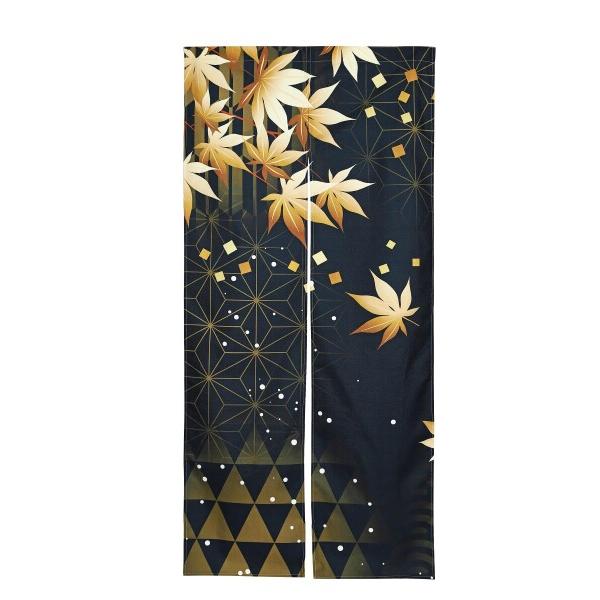next.design のれん 暖簾 180cm丈 秋 もみじ 紅葉 涼しい ロング 丈 飾り 装飾 おしゃれ 和風 和 モダン 北欧 ロング 可愛い 突っ張り棒 暖簾 間仕切り 押し入れ クローゼット 洗面所 脱衣所 棚 玄関 インテリア...