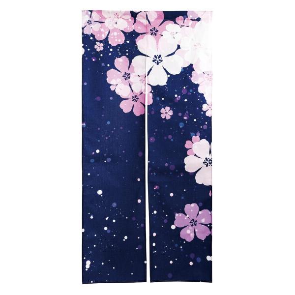 next.design のれん 暖簾 180cm丈 桜 さくら 春 花 ロング 丈 飾り おしゃれ 和風 和 モダン 北欧 ロング 可愛い 突っ張り棒 暖簾 間仕切り 押し入れ クローゼット 洗面所 脱衣所 棚 玄関 インテリア 布 目隠し...