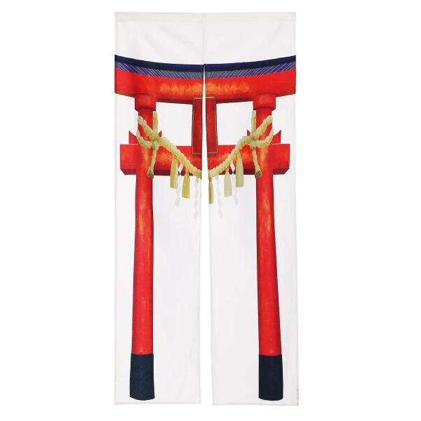 next.design のれん 暖簾 鳥居 和室 神社 寺 入口 ジョーク だまし絵 タペストリー 小道具 ロング丈 180cm インテリア 布 目隠し フェイク (デザイン1)商品コード：55080864795型番：oth-661サイズ：...
