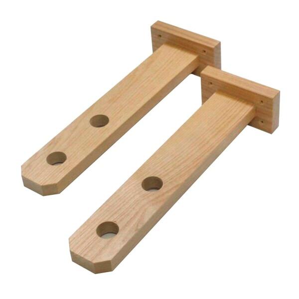 のれん受け 木製 ロング通しタイプ商品コード：55080864818型番：ZX-000-007サイズ：W7xH13xL40cmカラー：無し2ヶ1組サイズ: W7xH13cmxL40cm本体重量: 2個1組860g(1個430g)付属品: 5...