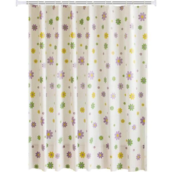 Meioro シャワーカーテン バスカーテン PEVA 小さな花 半透明 防水 防カビ 加工 厚い 浴室 カーテン 洗面所 ユニットバス 取付簡単 サイズ選択可能 (80*180cm)商品コード：55080865414型番：MR-WT-00...