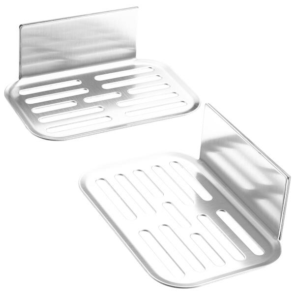 BTLIN マグネット 石鹸置き ステンレス製 錆びない おしゃれ 石鹸ケース 多機能 お風呂 バスルーム 洗面所 石鹸ホルダー 2個セット シルバー商品コード：55080865509型番：BTLIN1001カラー：シルバー【超強磁力】 B...