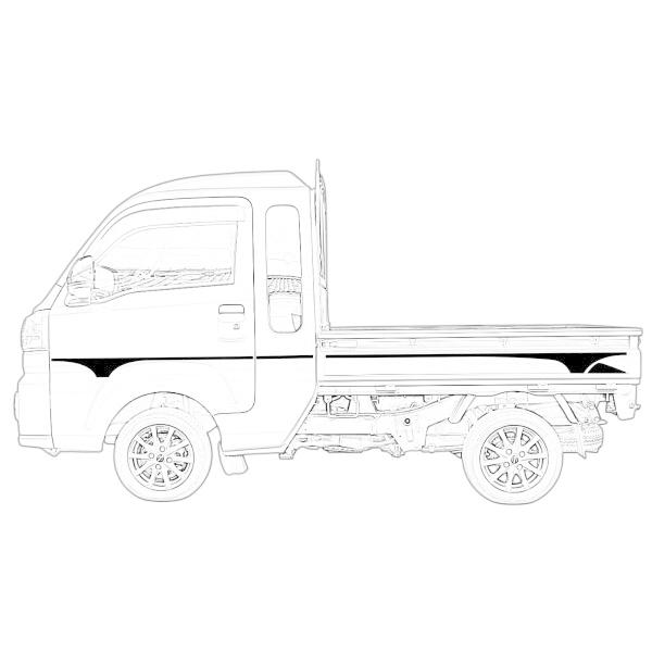 Rubens(ルーベンス）軽トラステッカー 軽トラ デカール シール 車用デカール ハイゼット キャリー トラック (シルバー)商品コード：55080866080型番：ru-0001カラー：シルバー【初登場、ルーベンス】バイク用品で日本のラ...