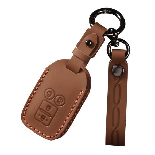 (ZANEKO) 新型スペーシアキーケース適合スズキスペーシアカスタムソリオ キーカバー 新型 ワゴンR フレアワゴン スイフトスマートキーケース キーホルダー本革(ブラウン)商品コード：55080867262型番：ZA-SZsfGZ-LM...