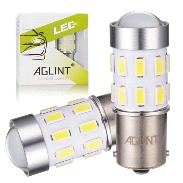 AGLINT S25 LED シングル球 ホワイト 1156 BA15S P21W G18 超高輝度 24連 5630SMD 車用 LED ウインカーライト ランプ ウィンカーランプ 後退灯 バックランプ 12V 24V 6000K 汎用 ...
