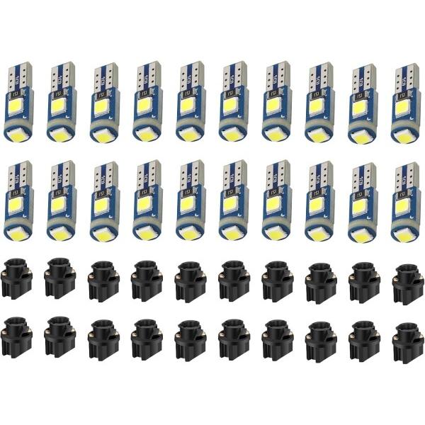 Biqing T5 LED アイスブルー 3030SMD ３連 t5 led ブルー 高輝度 t5 led 拡散 爆光 12Ｖ t5 ソケット 車用 メーターライト (10個セット)商品コード：55080867821型番：Q1-T5-20X...