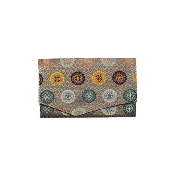 金襴 西陣織 ふくさ 袱紗 慶事用 結婚式 台紙入り (花紋 グレージュ)商品コード：55080868502型番：FS-SPサイズ：横20cm×縦12cmカラー：花紋 グレージュ京都の西陣織金襴を使用した、高級感あふれる慶事用ふくさです。金...