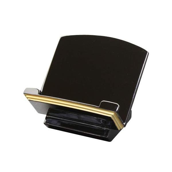 京仏壇はやし 過去帳台 低見台（ 黒色 ）3寸 高さ 約9cm 巾 約9cm 奥行 約8cm 過去帳押さえ付き 過去帳台 過去帳立て 過去帳見台 過去帳 黒 ブラック 金 仏壇 仏具商品コード：55080868658型番：02kendai-...