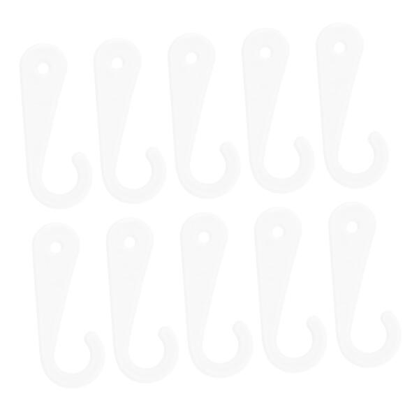 PRETYZOOM 500個入り プラスチックj型靴下ハンガーフック 衣類や小物の整理に最適 軽量で滑らかな表面 4.50×1.50×0.20Cm 靴下ハンガー クロー収納用フック商品コード：55080868866型番：14503V805Y...