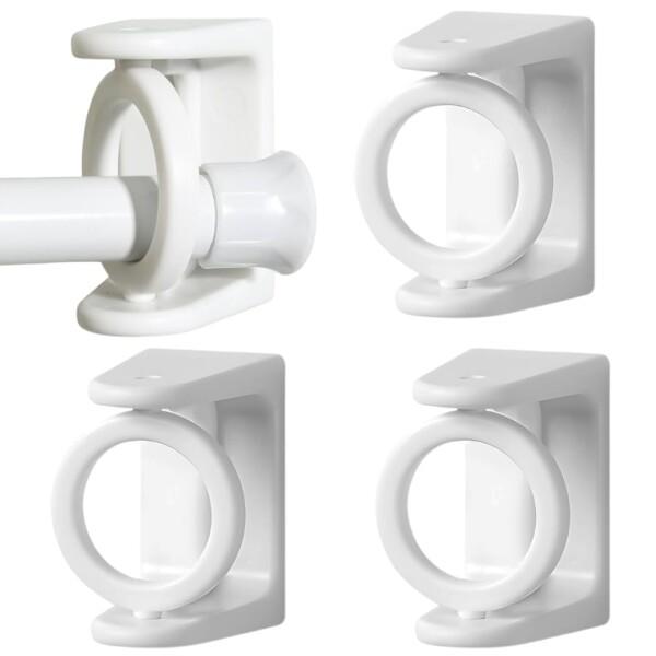 RekiLife 突っ張り棒 斜め 受け 回転 柔軟 コーナー フック 支え 穴開け不要 4個セット商品コード：55080868959型番：reki8-20サイズ：コンパクトカラー：ホワイト【自由な角度】リングは360度自由に回転可能な構造...