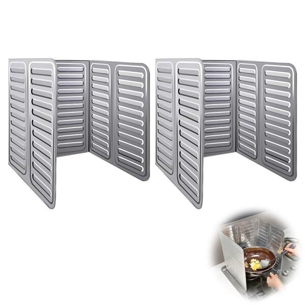 allbeschoi レンジガード 油はねガード 油はねガード 折り畳み式 お手入れ簡単 ストーブガード 油はねガード 油汚れ 水洗い 耐熱 アルミニウム商品コード：55080869007型番：パターンなしサイズ：大カラー：パターンなし【油...