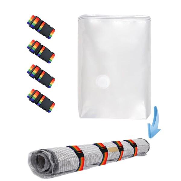 TXCAOT特大圧縮バッグ超厚い 真空パック マットレス収納バッグ ラテックス/メモリーフォーム用 4本ロープ 240*130cm(S)商品コード：55080869272型番：200サイズ：S??【特大圧縮バッグ真空パック】大きなアイテムを...