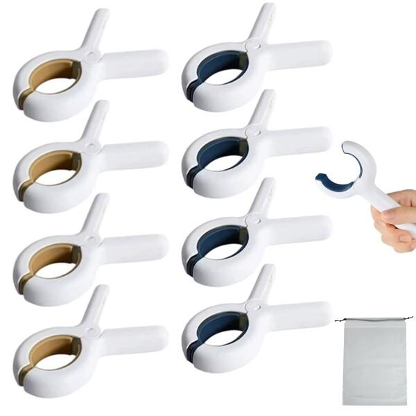 ZTFT 洗濯バサミ 8個セット 大 洗濯ばさみ ピンチ 収納袋付き 布団や厚手の衣類に最適 強風でも安心 旅行やアウトドアに便利 ファッション 家庭用品 大きいサイズ(ブルー×4、 イエロー×4)商品コード：55080869850型番：2...