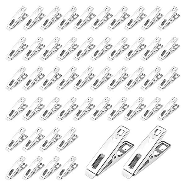 QUANTALY 洗濯バサミ 50個セット ステンレス 防錆洗濯バサミ 小さ目 強力 滑り止め 物干し 事務用品 おやつ袋用 (シルバー)商品コード：55080869867型番：sse-777カラー：シルバー【商品詳細】サイズ:5 x 1 ...