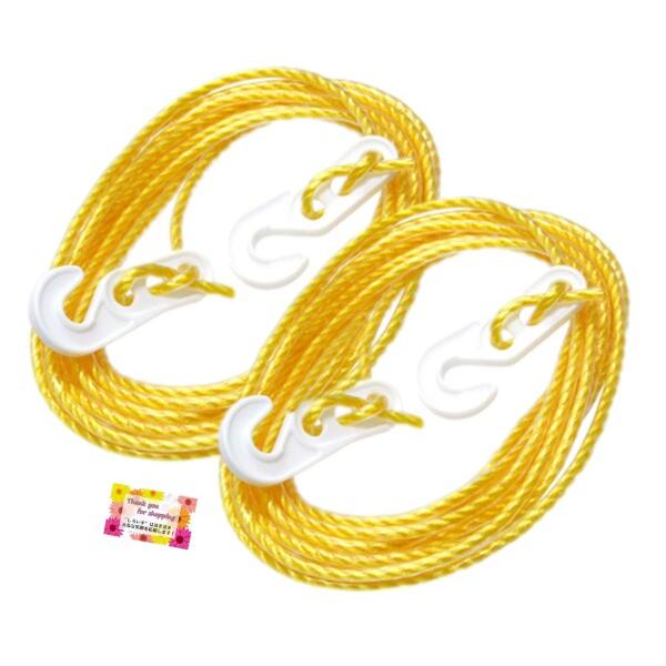 外干しも室内干しも シンプル物干しロープ 洗濯ロープ（カバー付） ベランダ干しに大活躍 アウトドア 干物製造 書画の乾燥にも 学校 ご家庭 店舗で 2色アソート 5m 2個セット商品コード：55080869943型番：01783サイズ：5m...