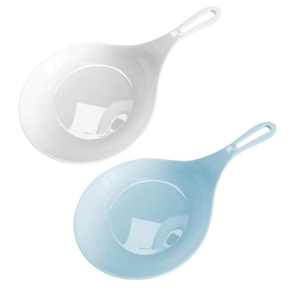 FANGCUU 韓国 スプーン レンゲ れんげスプーン 取っ手付き プレート 片手で持てる 取り皿 家庭用 レストラン 盛り付け 食事 テーブルウェア商品コード：55080869975型番：FAN043カラー：スカイブルー+ホワイト【超ビッ...