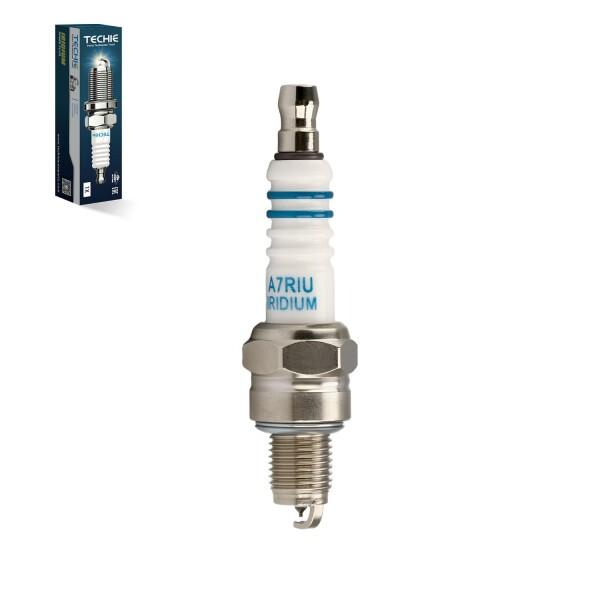 Techie イリジウムスパークプラグ T-A7RIU NGK CR7HIX CR7HSA 互換品、DENSO IUF22 5383/4008/U22FSR-U 対応。Honda CRF80F CRF100F NSF100 TRX90 TR...