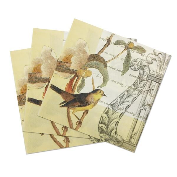Zelten 2層 20枚入り カラーペーパーナプキン シャビーシック風、ウェディング、ディナー、ティーパーティー装飾用、鳥と黄色いモクレン商品コード：55080871672型番：66815サイズ：1 Packカラー：鳥と黄色いモクレン折り...