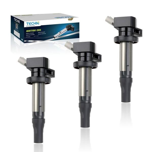 TECHIE 3PCS イグニッションコDAIHATSUト タント L375S L385S LA600S LA610S タントエグゼ L455S L465S IC13 純正交換品番:19500-B2050 19500-B2051商品コード：...