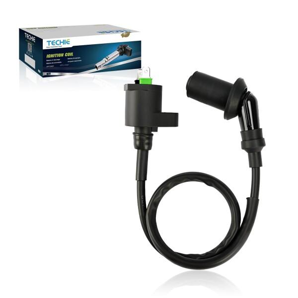 Techie TICS1014 強化 イグニッションコイル プラグコード ホンダ モンキー ゴリラ マグナ50 トゥデイAF61 スーパーカブ リトルカブ XR50モタード / XR100モタード エイプ50 / 100 NS-1 NSR5...