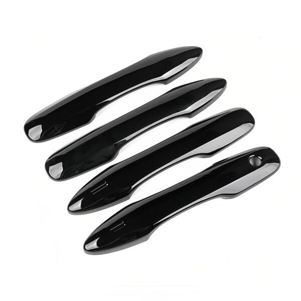 カローラ ドアノブカバー 2019 2024 カムリ 70系に適合 ドアハンドルカバー 鏡面仕上げ 外装 LEVIN COROLLA CROSSに適合 専用パーツ テープ不要 フルカバレッジ 防止 汚れ防止 ABS素材で 内装パーツ 4枚入...