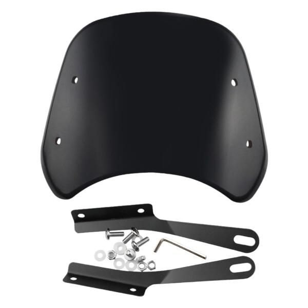 karim ウインドシールド バイク スクリーン 風防 汎用 メーターバイザー カウル 保護 プロテクター ボード オートバイ 原付 スクーター 金具付き 黒 (1個)商品コード：55080873387型番：0224GSBWS1カラー：1個...