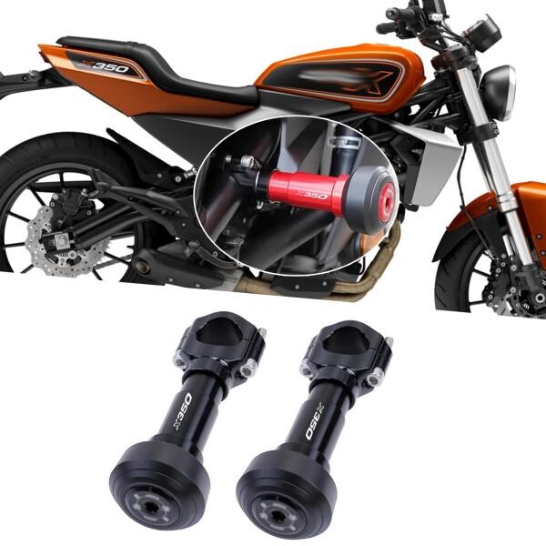 MAORANG FOR X350 x350 2023-2024-2025 用 バイク ボディ フレーム スライダー 衝突防止プロテクター CNC クリップ 落下防止 X350 バイク アクセサリー (黒)商品コード：55080873486型...