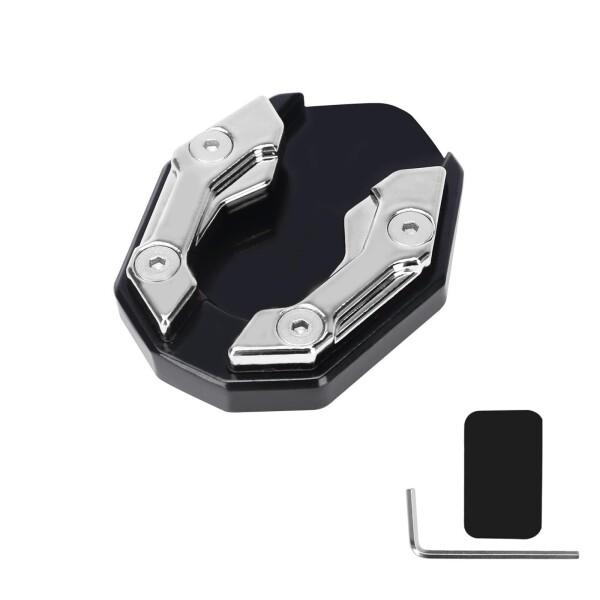 バイクスタンド サイドスタンド プレート合金製 汎用 滑り止め 錆びにくい キックスタンドアンプ 延長パッド ドレスアップパーツ 多車種対応 (シルバー)商品コード：55080873744型番：RTSY-001カラー：シルバー【パッケージ内...