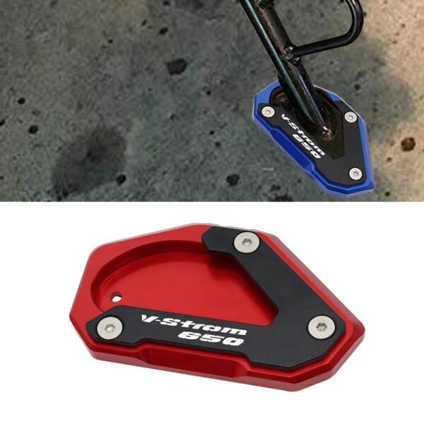 FOR V-ストロームDL650 650XT V-ストローム650 2004-2022オートバイキックスタンド フットサイドスタンド延長パッドサポートプレート商品コード：55080873769型番：LAILD-14775カラー：レッド状態:...