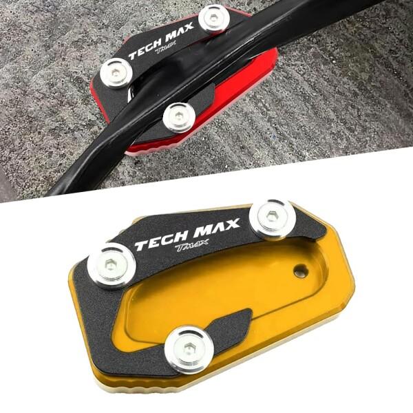 FOR TECH Max TMAX560 2017-2022オートバイCNCキックスタンド フットサイドスタンド延長パッドサポートプレート商品コード：55080873886型番：LAILD-14769カラー：ゴールド状態: 100% 新品素...