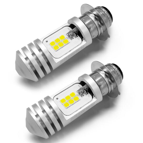 Ammtoo P15D 25-1 PH7型相当品 対応 LEDヘッドライト バイク用 LEDバルブ Hi/Lo切替 無極性 直流 交流 兼用 9V-30V 8W 1400lm ホワイト 6000K 高輝度 ノーマル ヘッドランプ オートバイ...
