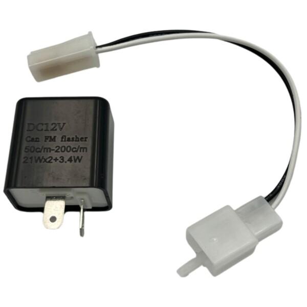 GRmkt ウインカー リレー ハイフラ 防止 バイク DC 12v LED 2ピン フラッシュ 点滅 速度 調節 変換 汎用 シグナル ハーネス セット ブラック商品コード：55080874302型番：4570126941427カラー：ブ...