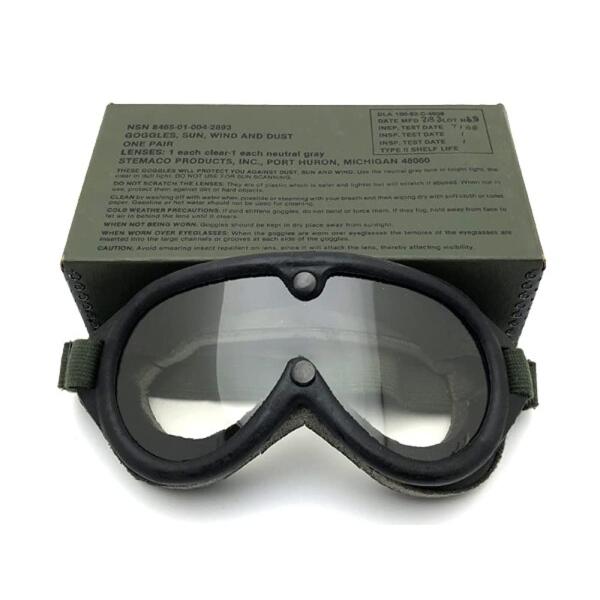 (SPEED ADDICT)  Dead Stock 箱付 M44 SUN WIND AND DUST GOGGLE（GIデッドストックサンウィンドダストゴーグル） BLACK商品コード：55080874757型番：p020057-bkサイ...