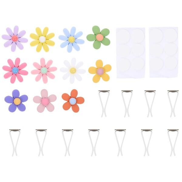 POPETPOP 11個のフラワーエアベントクリップかわいいデイジー車のクリップエアフレッシュナンバーベントクリップエアコンアウトレットクリップ自動車用インテリアアクセサリー商品コード：55080875188型番：51802DU16VEYU...