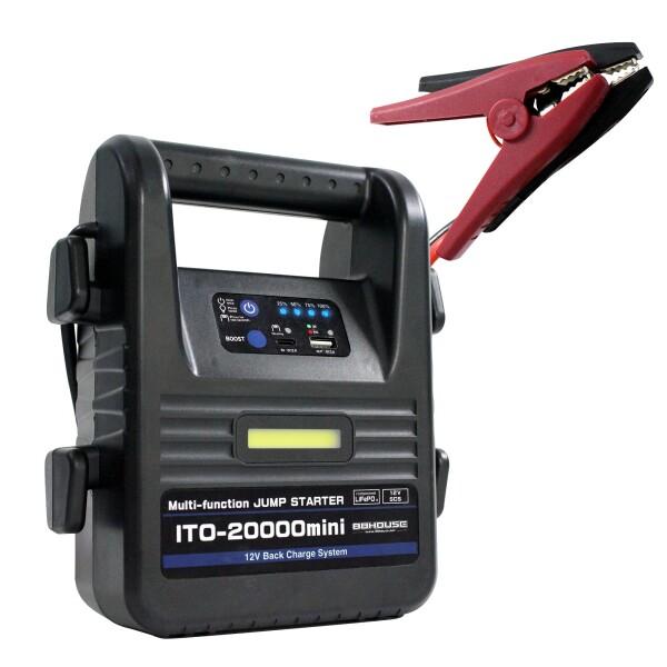 88HOUSE ジャンプスターター 12V 大容量 修理対応可 20000mAh リン酸鉄 リチウム電池 車両から急速充電 バックチャージシステム 安心の リン酸鉄 12V メーカー保証1年 ハイブリット車対応 軽量 安全機能 ヒーター搭載...