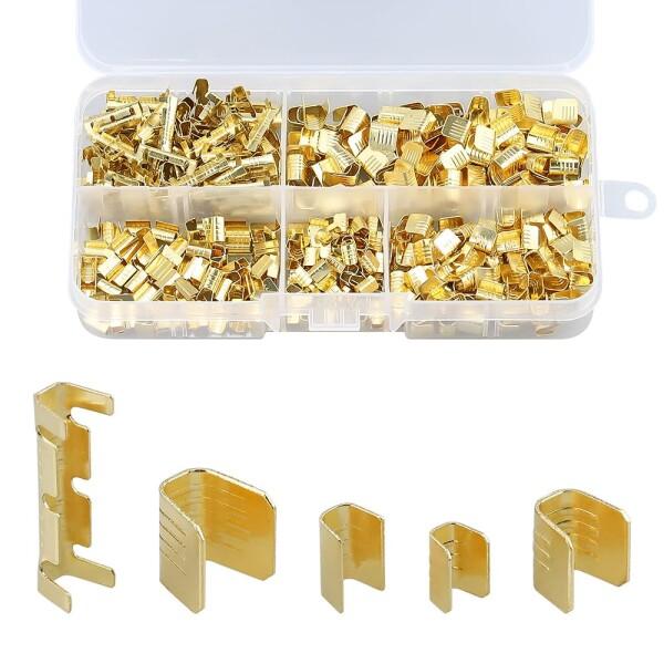 Glvaner スプライス端子 コネクタ 銅素材 配線コネクター 圧着端子セット U型接続端子 5サイズ 500個セット 自動車 オートバイ 配線加工 収納ケース付き商品コード：55080875390型番：GVN00243高品質の素材:この...