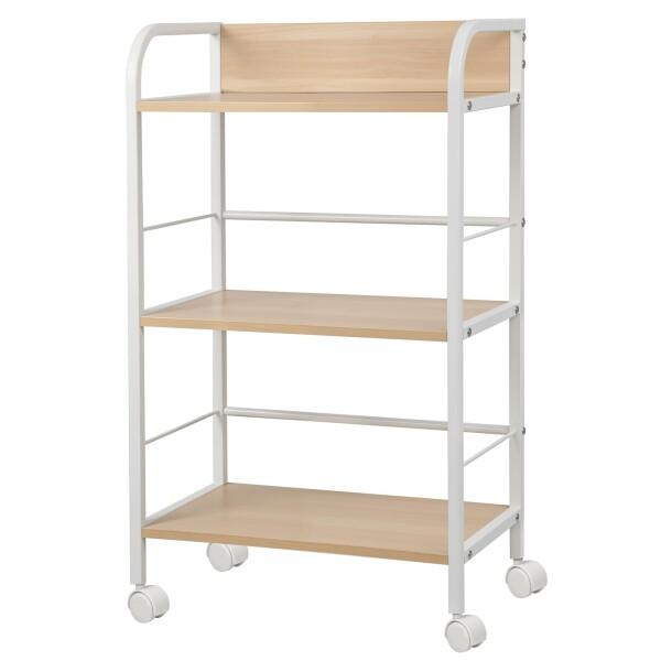 LeYoi ラック キャスター付き スチールラック 移動便利 棚 本棚 カラーボックス 収納ラック ファイルワゴン キッチン ゲーム収納 (ライトベージュ, 3段)商品コード：55080875561型番：ZWJ-LZサイズ：3段カラー：ライ...