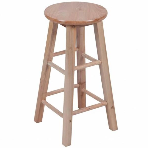 ハイスツール 木製 丸椅子 (高さ60cm) 天然木 カウンタースツール バーチェア 丸型 円形 居酒屋 カフェ 腰掛け 持ち運びやすい 玄関椅子 iimono117 (1個)商品コード：55080875733型番：wooden-stool...