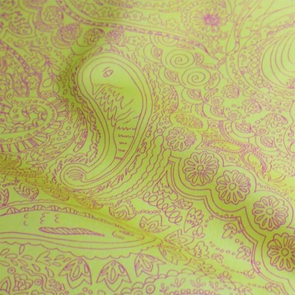 nora. ST1206-D 猫 柄 動物 魚 cat fish animal アニマル ペイズリー pattern paosley print かわいい おしゃれ コットンcotton シーチング 生地 手芸用 綿 日本製 カット済み 2...