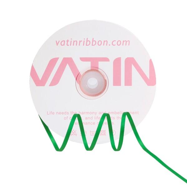 VATIN ヴァティン ポリエステル サテンリボン 3.2mm（1/8インチ）x 連続91.4m（100ヤード）両面 エメラルドグリーン リボン 結婚式の招待状 ギフト包装 クリスマスオーナメント タグ装飾用商品コード：5508090562...