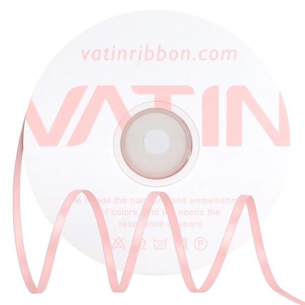 VATIN ヴァティン ポリエステル サテンリボン 3.2mm（1/8インチ）x 連続91.4m（100ヤード）両面 ローズゴールド リボン 結婚式の招待状 ギフト包装 クリスマスオーナメント タグ装飾用商品コード：55080905622型...