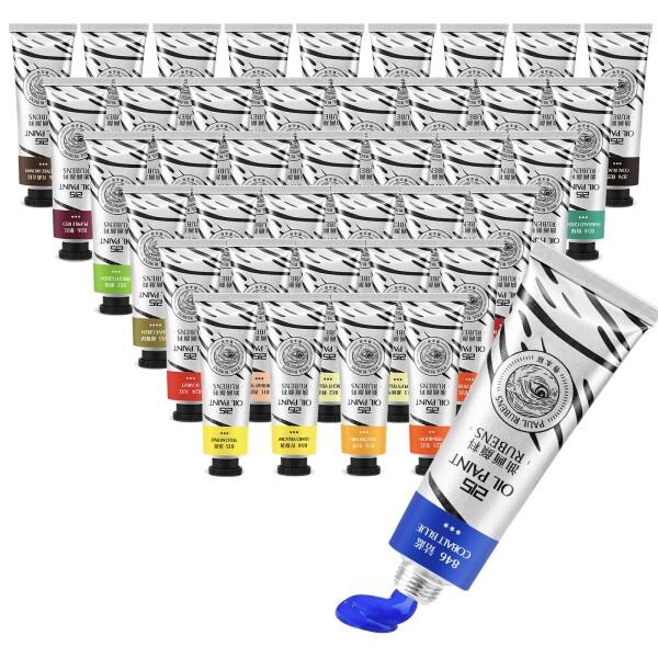 Paul Rubens (ポール・ルーベンス) オイルペイント 40色*50ml ラージチューブ プロフェッショナル油性塗料 高飽和 クリーミーな質感 一貫性 アーティスト/学生/初心者向け油性塗料商品コード：55080907402型番：B...
