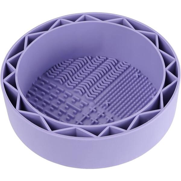 JANKOW ペイントブラシ ウォッシャー 水彩筆 クリーナー シリコン クリーニングボウル ペイントブラシ ホルダー 水彩画 油絵用 乾燥ラック (パープル 1個)商品コード：55080907407型番：FZL-0203-001サイズ：1...