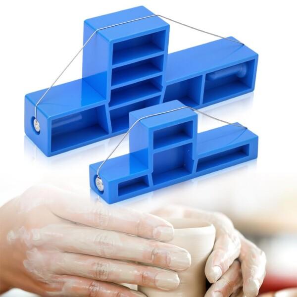 粘土カッター 2点セット 陶芸用カッティングツール アングルカッター ワイヤートリム付き 陶器ワイヤー 粘土クラフト 彫刻ツール アクセサリー 手芸用カッター 陶器切削工具 彫刻アクセサリー商品コード：55080910252型番：DIY-W...